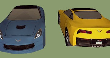 Chevrolet Corvette Stingray (C7) Papercraft | Paperized Crafts
