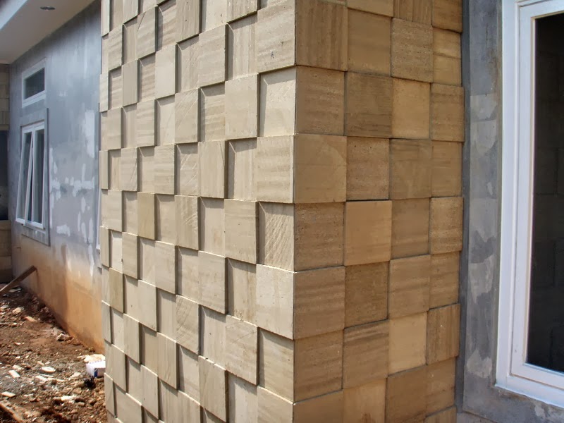 Jual Batu Paras Bali: Pasangan Batu Alam Paras Bali untuk Dinding