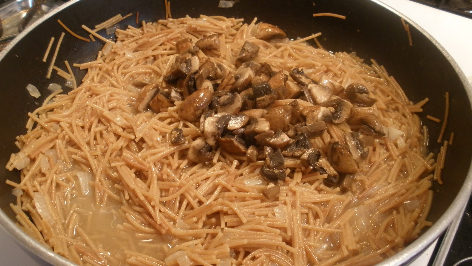 Cook with Sara: Portobello Spaghetti Risotto