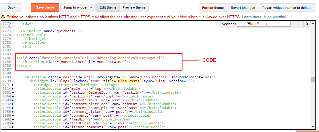 Create a Static Home Page in Blogger
