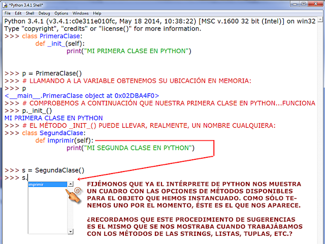 APRENDER A PROGRAMAR CON PYTHON: CLASES I