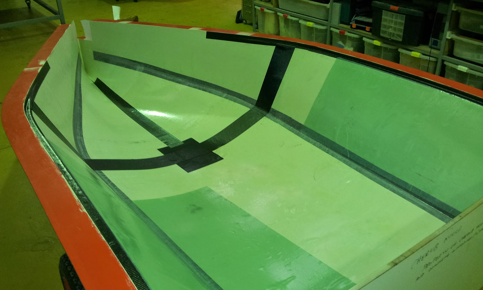 composite components: carbon fibre skiff hulls