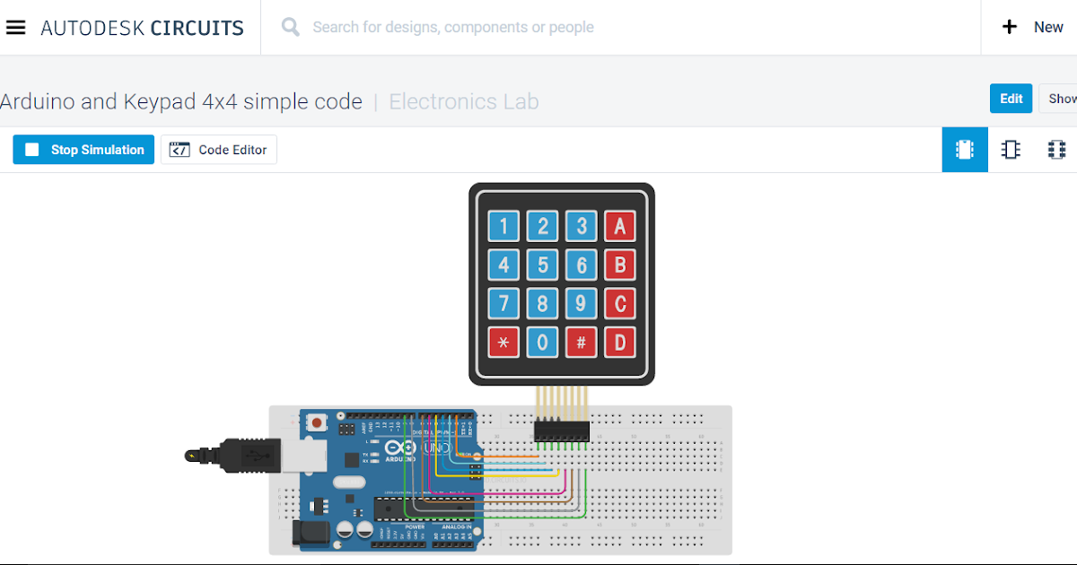 Arduino And Keypad 4x4 Simple Code M B Raw