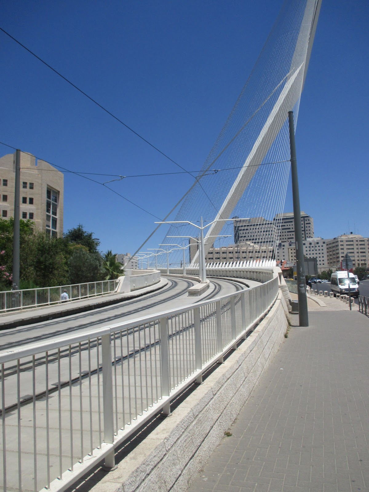 A Jewish Grandmother : Enjoyable Walk on Jerusalem String Bridge