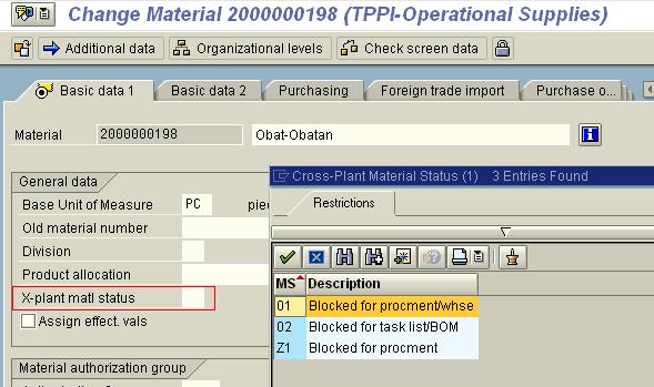 SAP Blocked material | Ali Bastomi