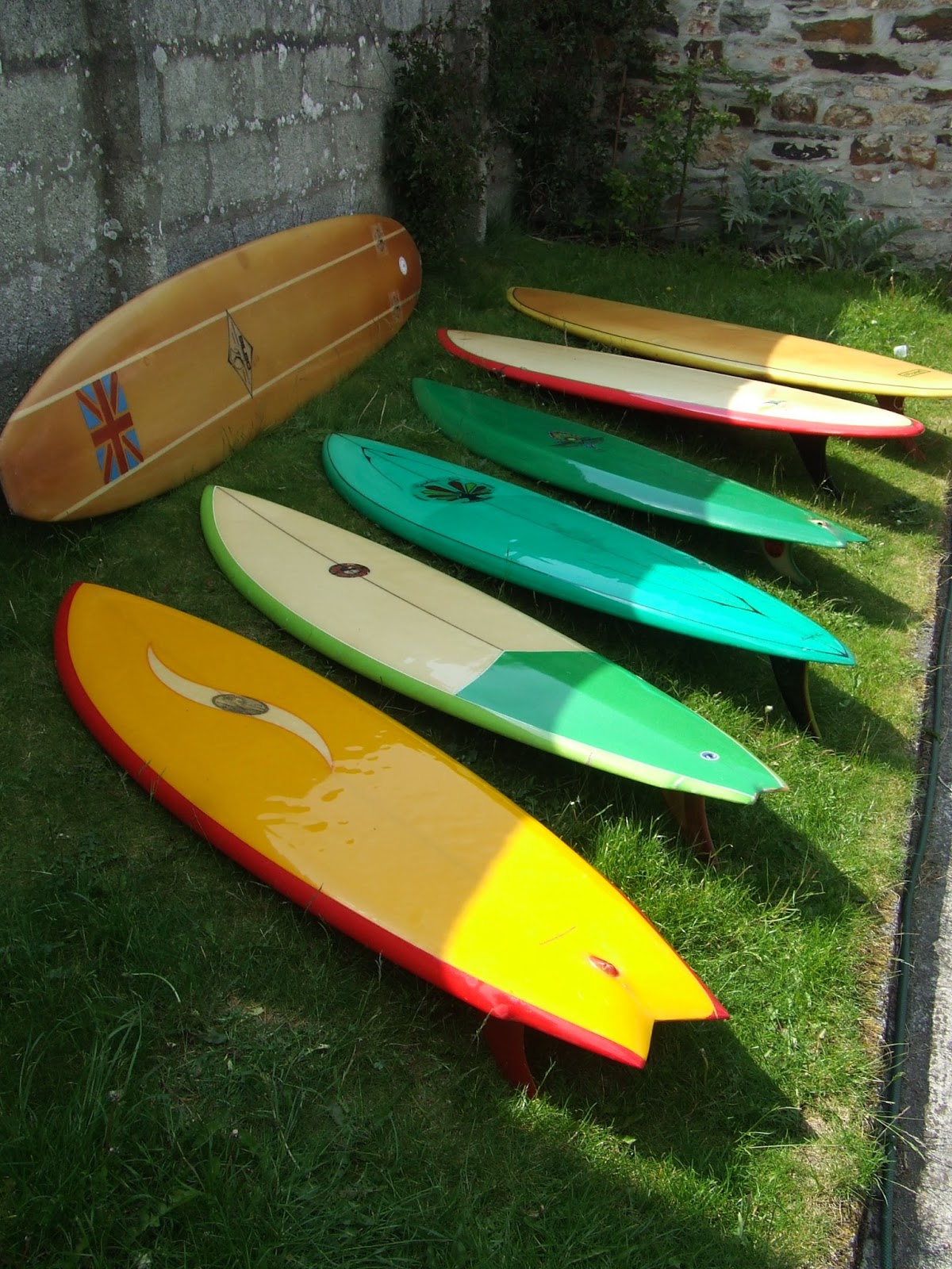 vintage surfboard collector UK: Endless Summer boards