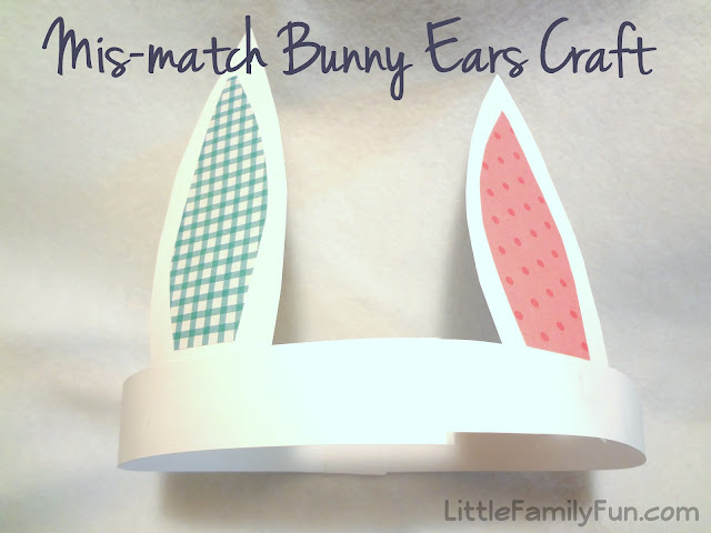 Little Family Fun: Mis-match Bunny Ears Craft