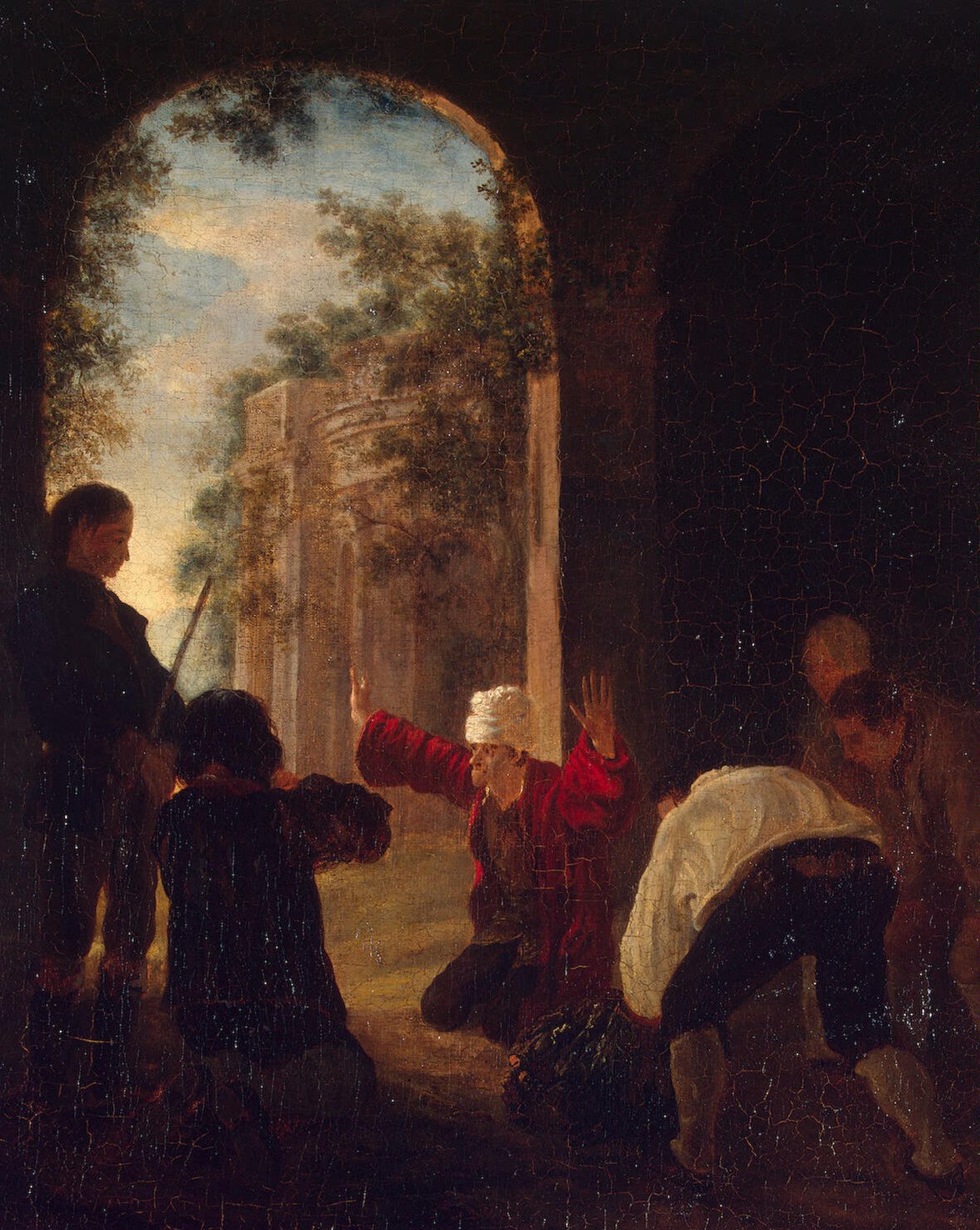 Voltaire on the Theatre Scene - Jean Huber | Endless Paintings