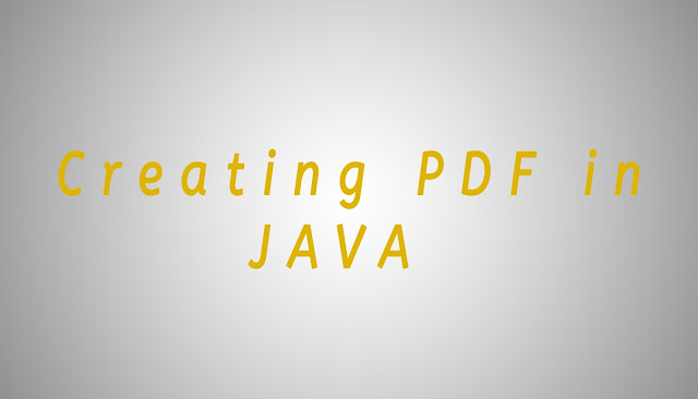 CREATING PDF FILE IN JAVA USING iTEXT PDF LIBRARY ~ The Hangle