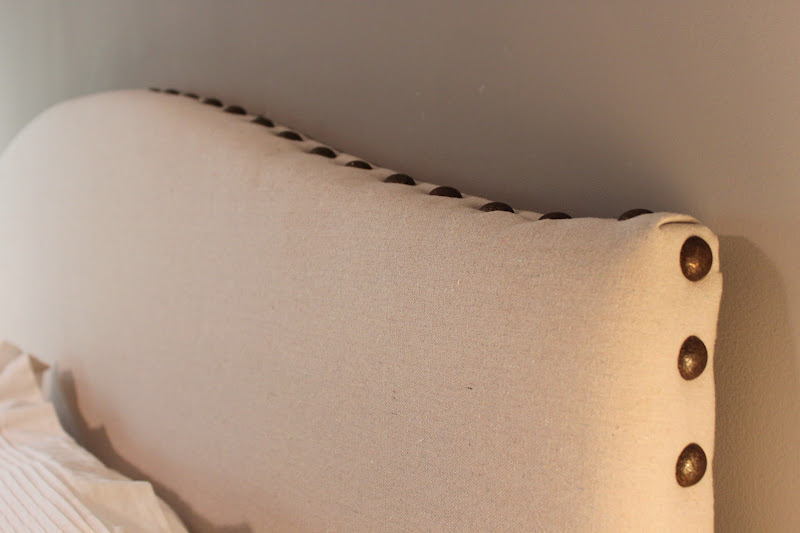 DIY Drop Cloth/Nailhead Trim Upholstered Headboard TutorialDIY Show Off ...