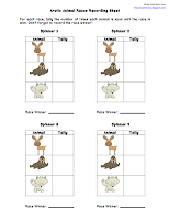 Bookish Ways in Math and Science: Monday Math Freebie - Arctic Animal Races