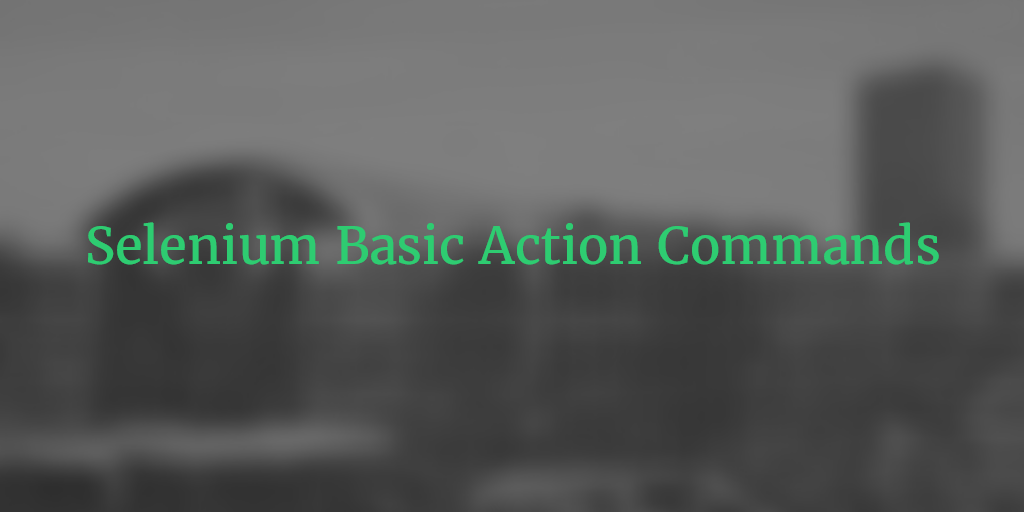 Selenium Webdriver Tutorials Part Two