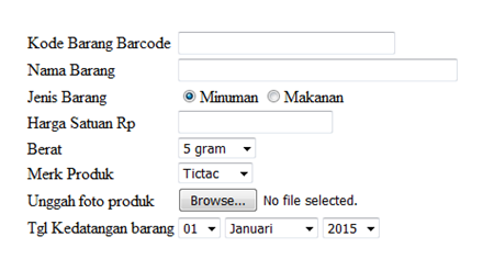Contoh penggunaan Form pada Html | Sinau Coding