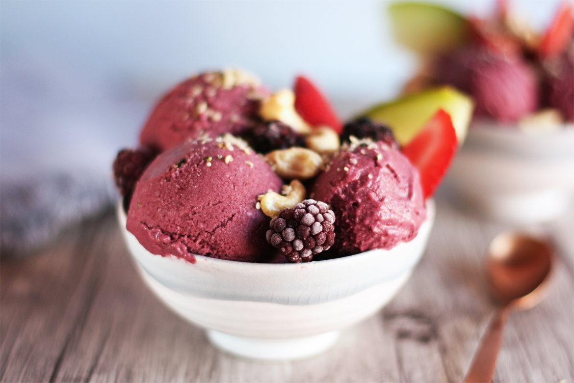 Blackberry Açaí Nice Cream