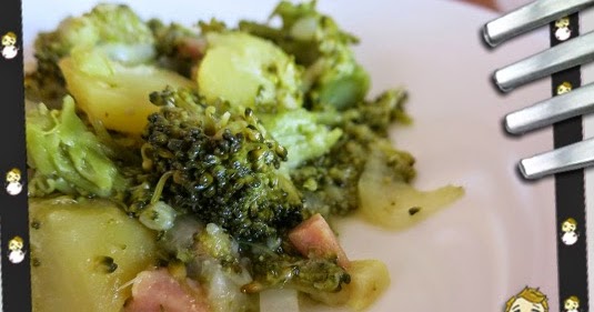 Brócoli rehogado con bacon