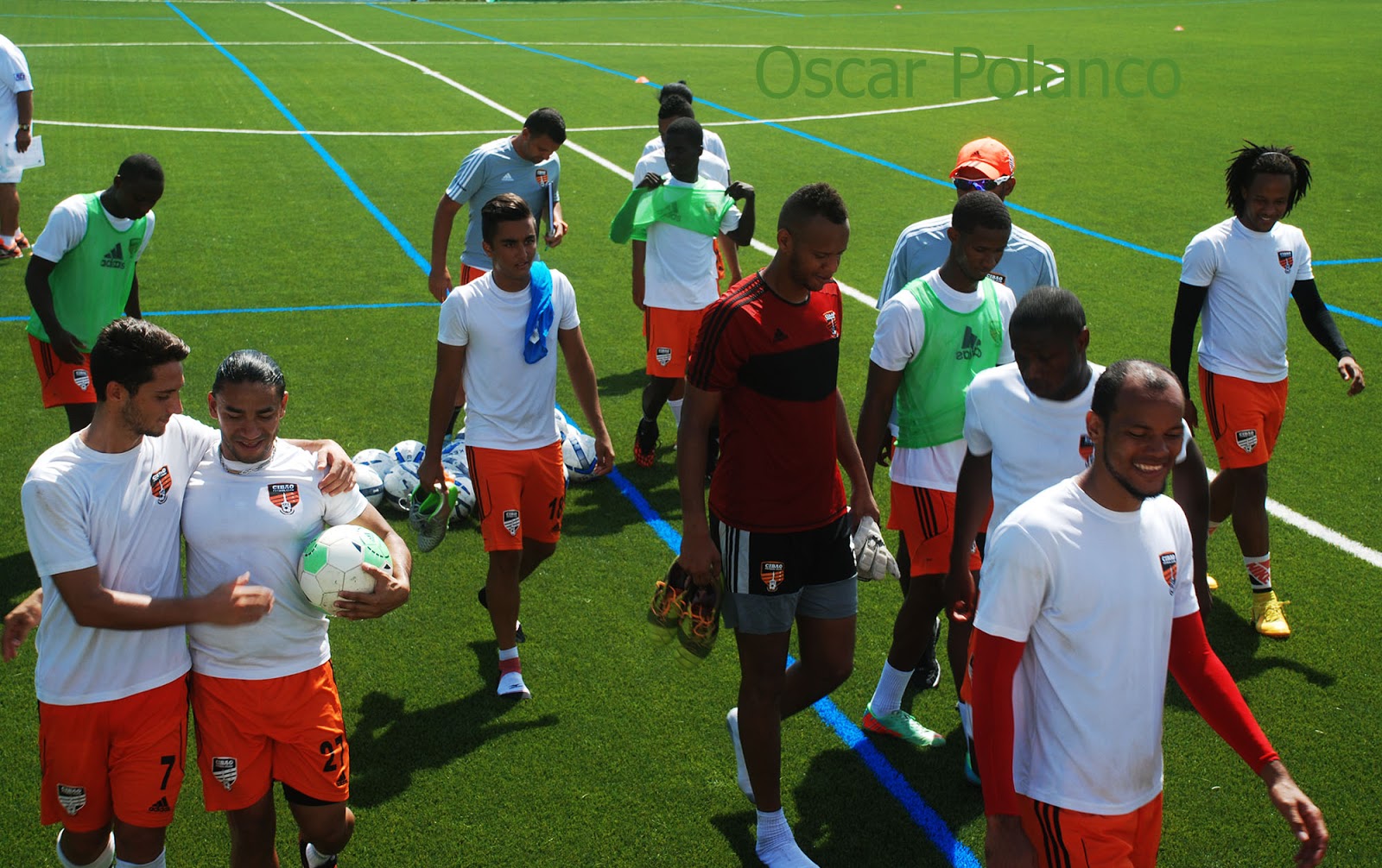 Oscar Polanco estuvo en los entrenamientos del Cibao FC, habló con el ...