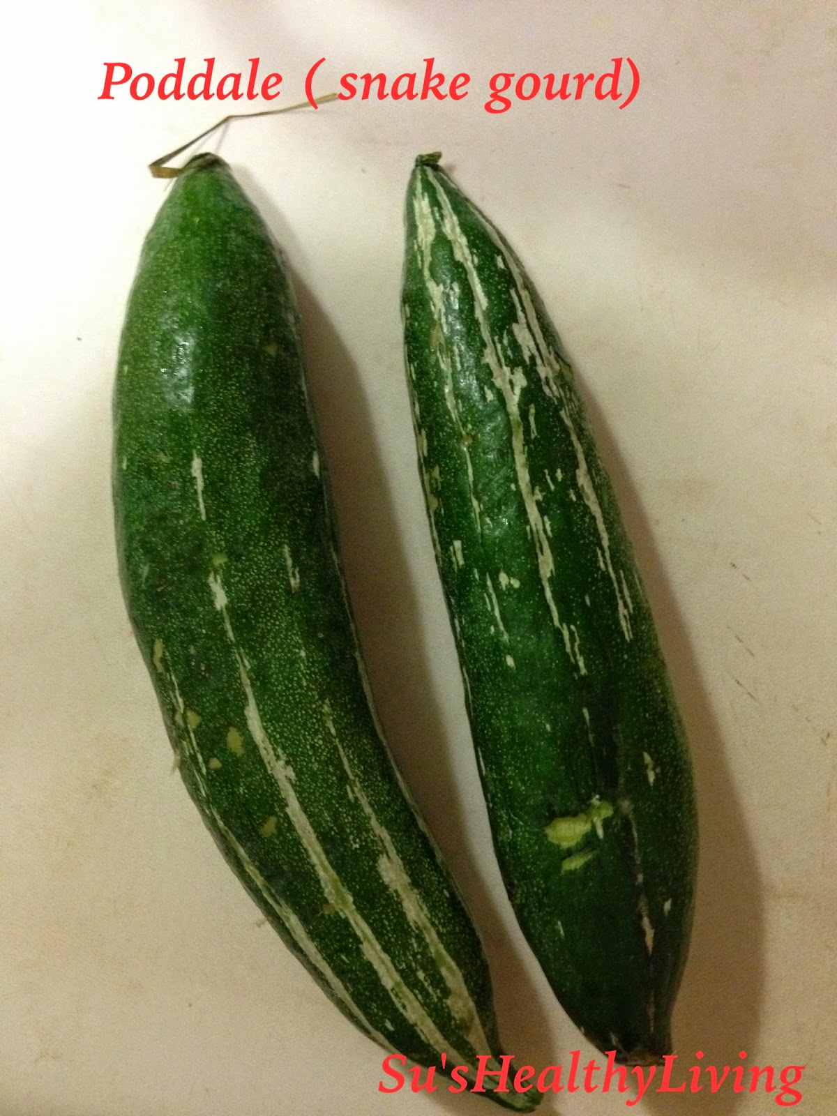 Su'sHealthyLiving: Poddale ( snake gourd) upkari/ toran ( stir fry).