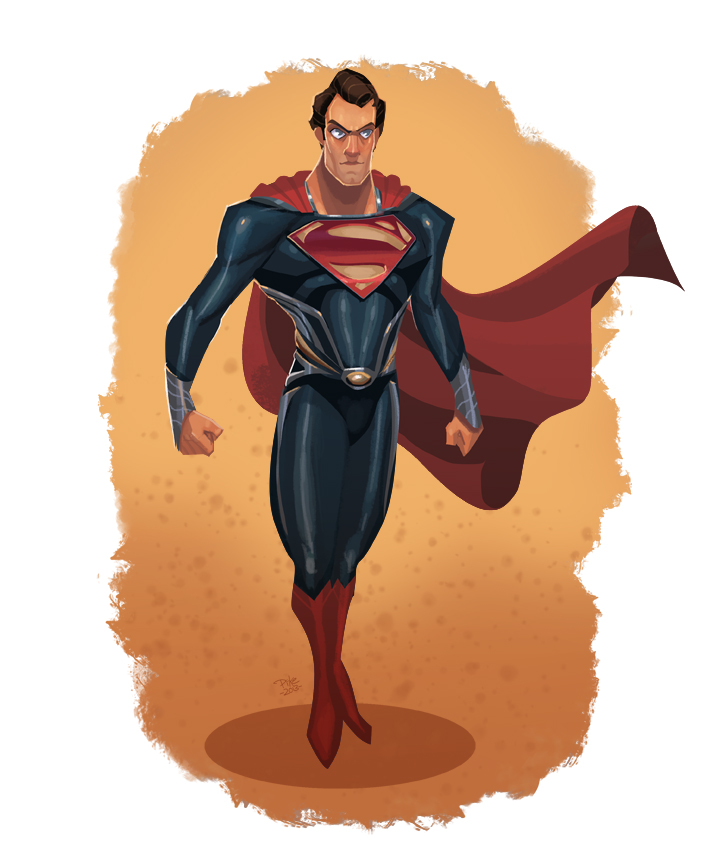 Fashion and Action: Man of Steel "Cartoon-Style" Character Studies by ...