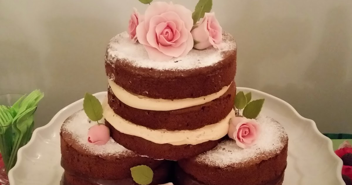 Le leccornie di Danita: La nostra Naked cake con rose rosa: altra ...