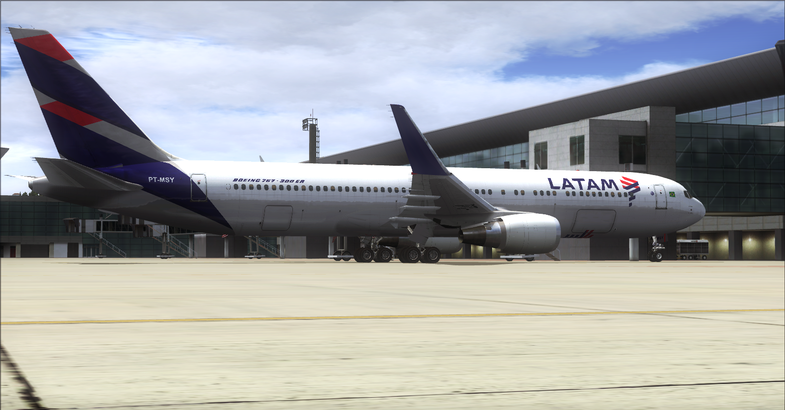 [FS2004] LATAM Airlines Boeing 767-300ER PT-MSY Level-D Simulations