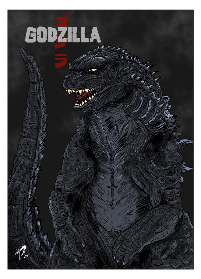 KAM LEE ART: My GODZILLA FAN ART