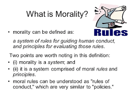 Morality Definition
