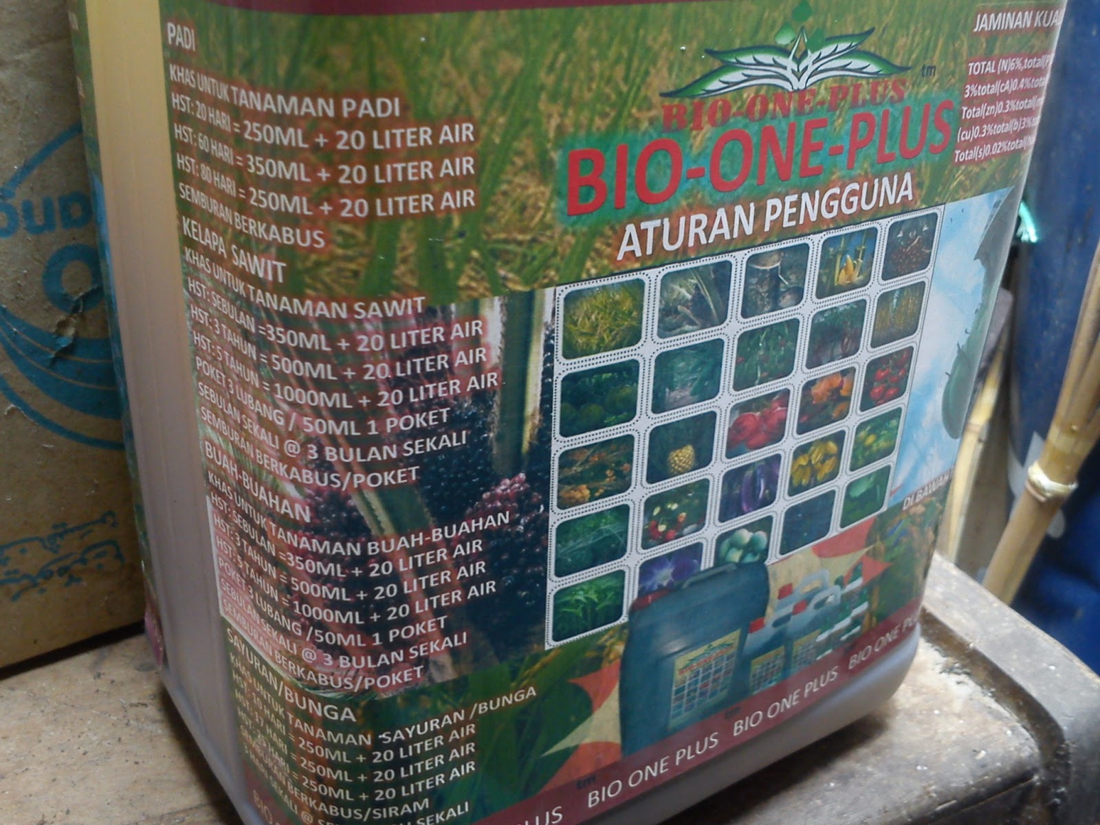 BIO ONE PLUS.BAJA ORGANIK: Baja Organik Bio-One-Plus