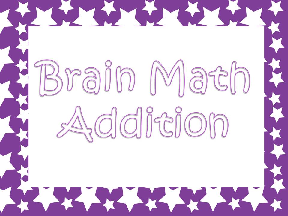 Classroom Freebies Too: Brain Math