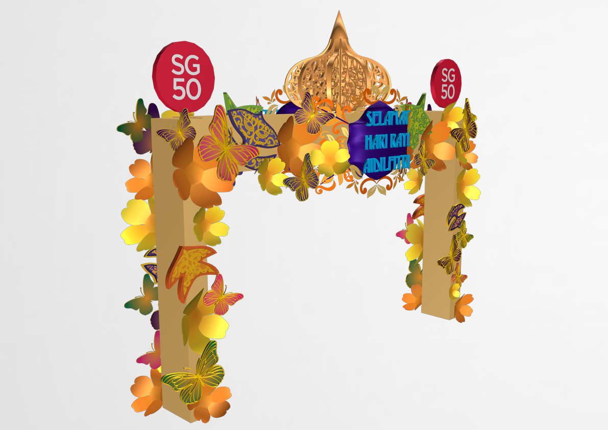 Mojojojo: Gantry Arch Design for Hari Raya Aidilfitri