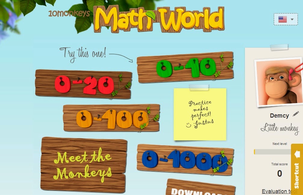 Life's Perception & Inspiration: #10monkeys Math World for Kids