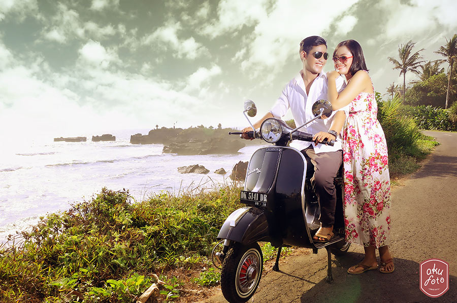 Pre Wedding Motor Vespa Pantai Bali « Tips Fotografi