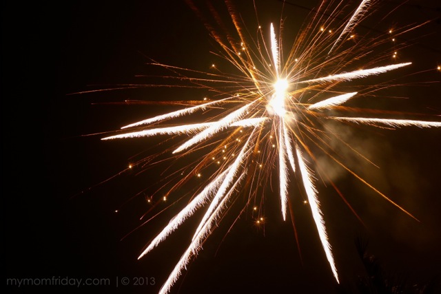 My Mom-Friday: Fireworks to Welcome 2013