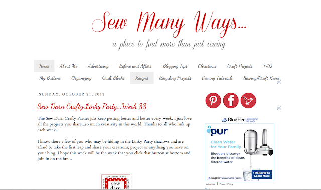 Sew Many Ways...: How To Add Social Media Icons To Your Blog...