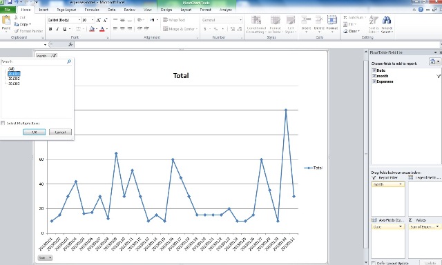 How to create expenses report in Microsoft Excel?