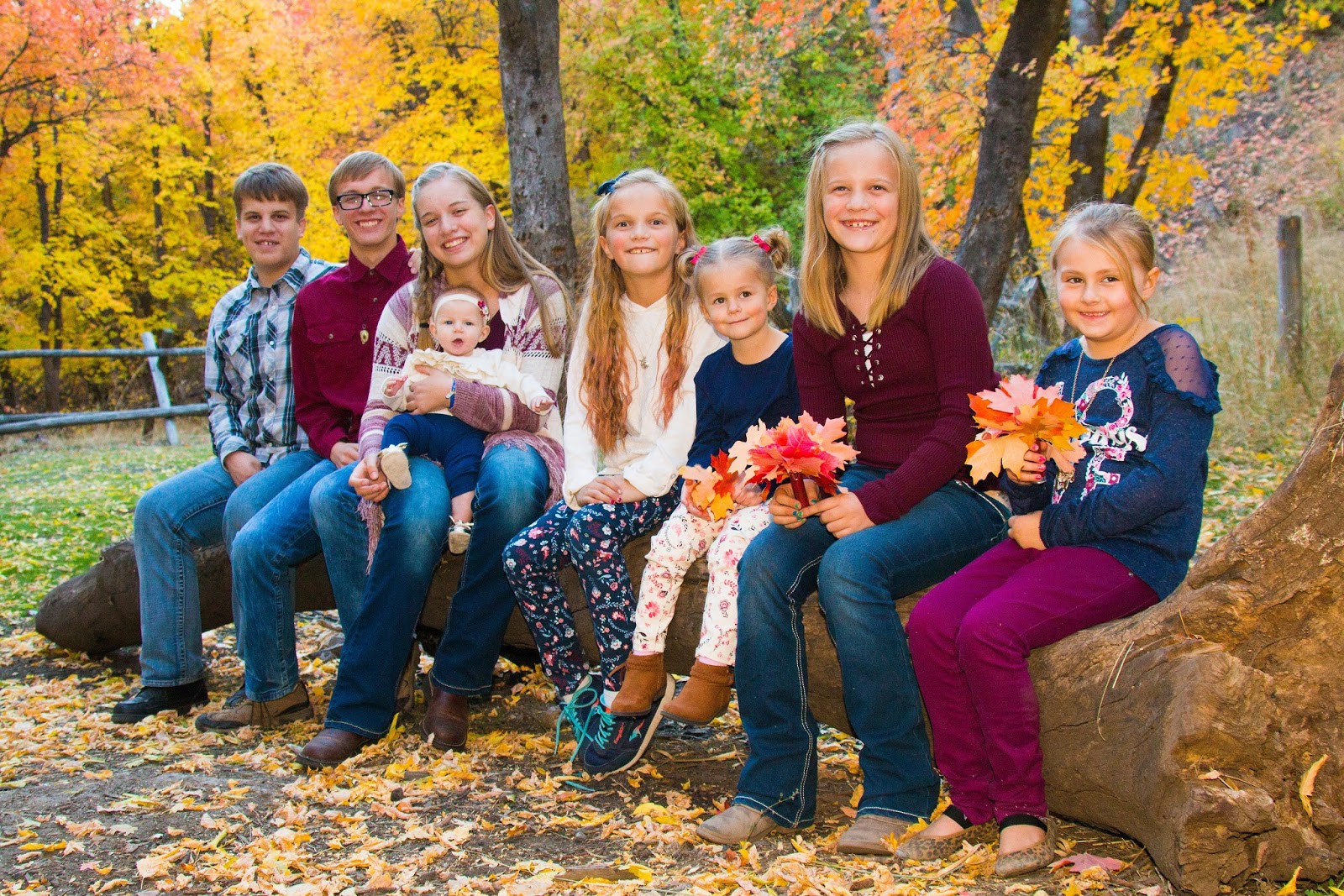 KP's History: Underwood Family Pictures in fall colors of Hobble Creek ...