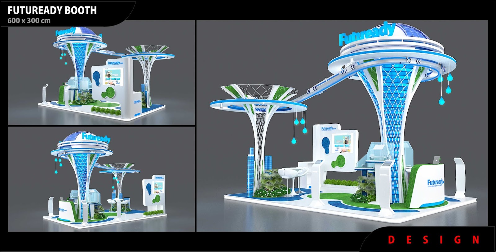 JASA PEMBUATAN BOOTH DISPLAY PAMERAN JAKARTA: FUTUREADY BOOTH 6x3