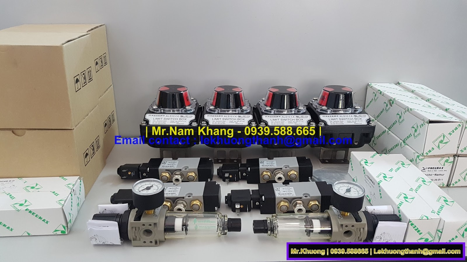 Switch Box AUTOMA - Pneumax Made In ITALY - Van dien tu Namur