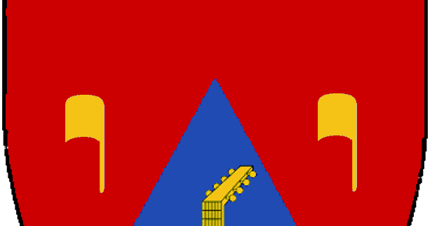 Wulfhere's Devices: Per chevron gules and azure, two musical notes, and ...