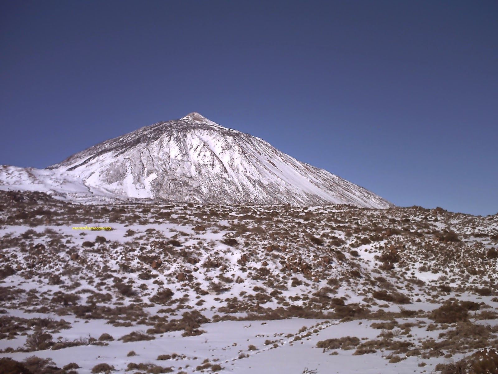 Montañismocanario: Tenerife. Un dia en el Teide nevado
