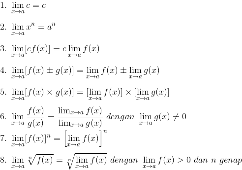 LIMIT: Definisi dan Pengertian Limit