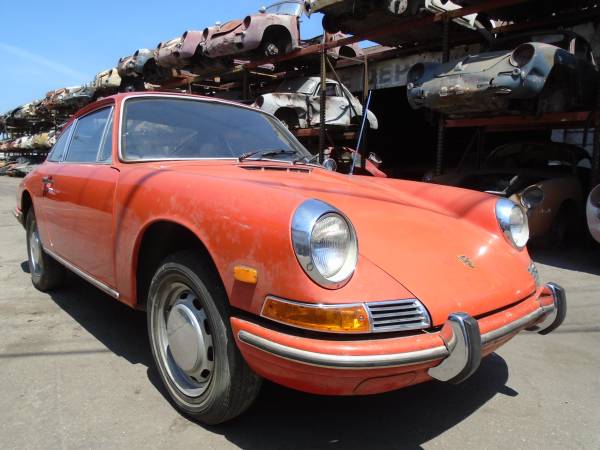 1968 Porsche 911 USA Coupe Karmann Project Car for Restoration ...