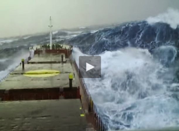 Tempesta perfetta: una nave affronta il mare forza 10, video ...