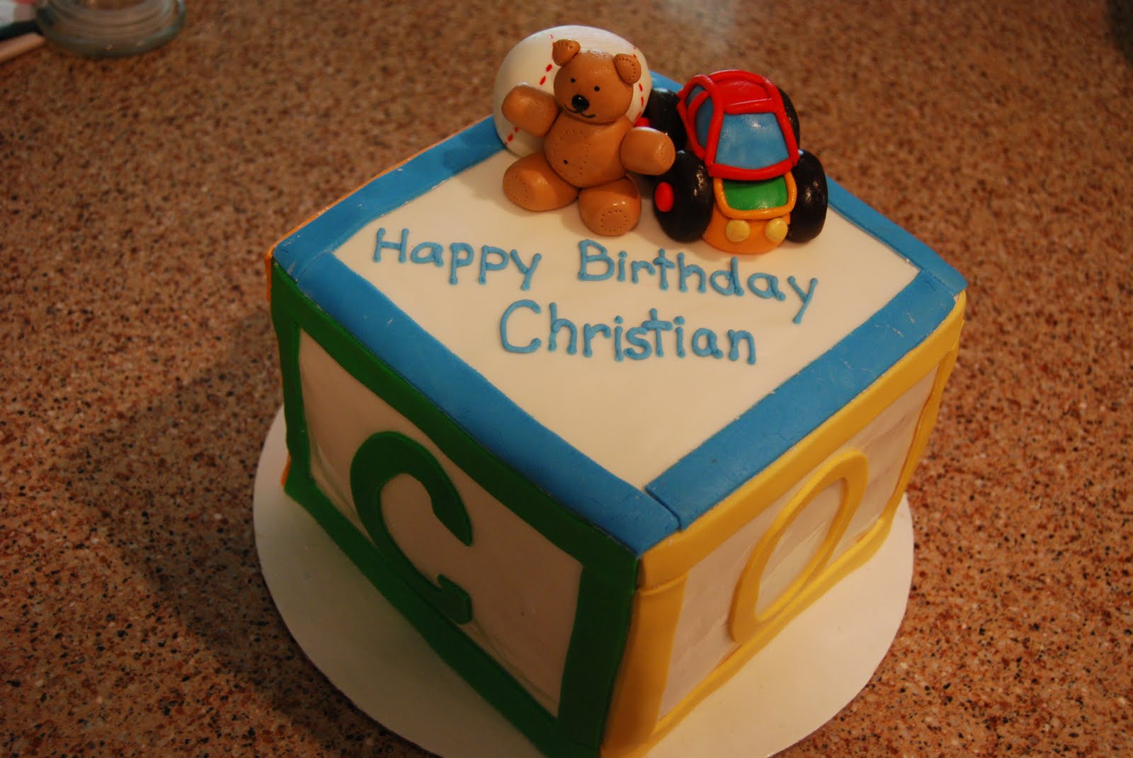 Sunshine Sweets: 1st Birthday Block