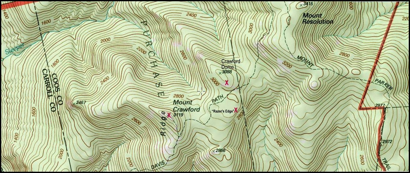 1HappyHiker: Trek to Mt. Crawford, Plus Two Bushwhack Side-Trips