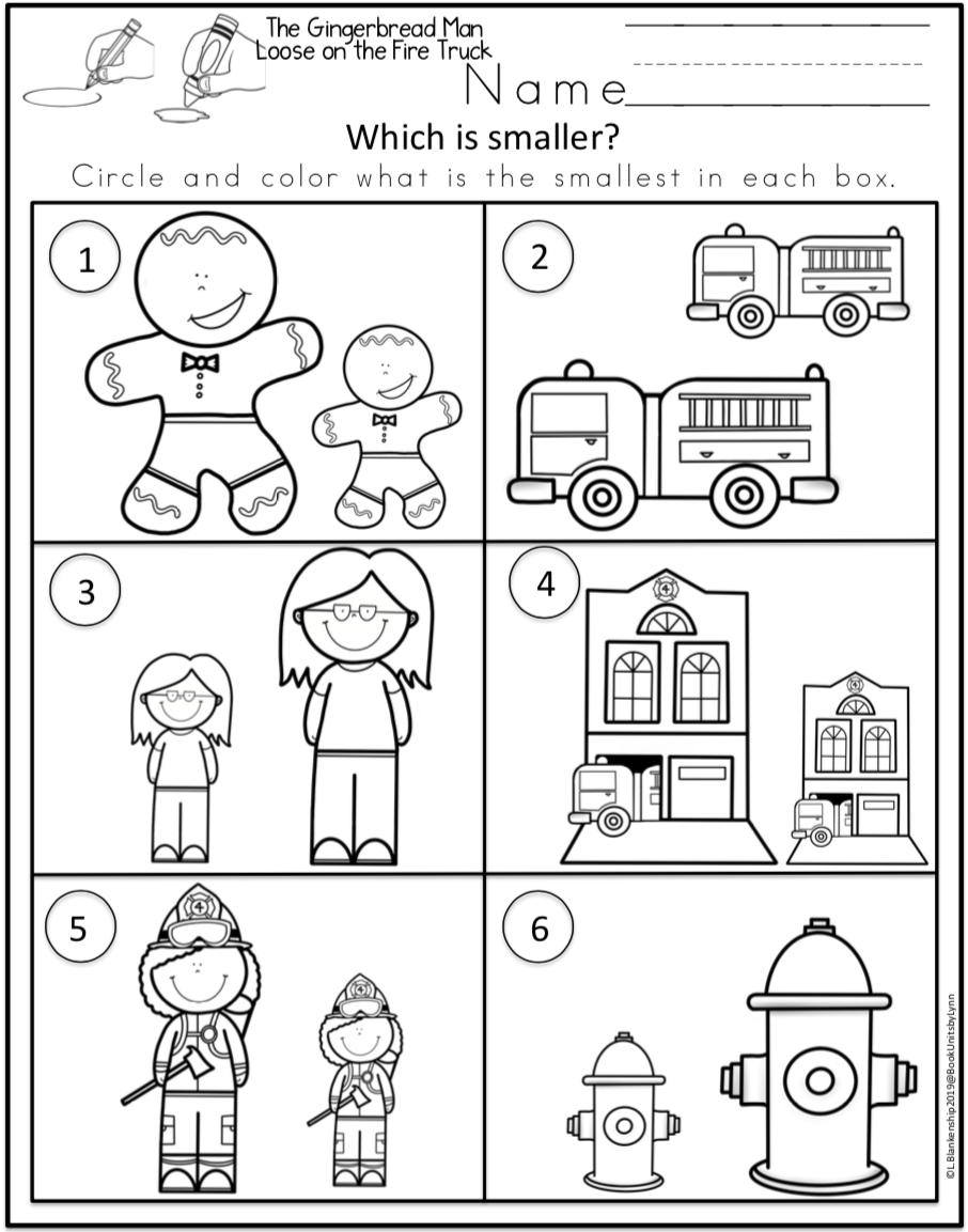 THE GINGERBREAD MAN LOOSE ON THE FIRE TRUCK ~ Book Units by Lynn