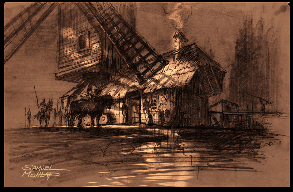 Samuel Michlap: Vis Dev set design and layout from Hunchabck of Notre Dame