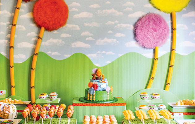 Mj Tabush Sweet Designs: The Lorax Inspired Birthday Party