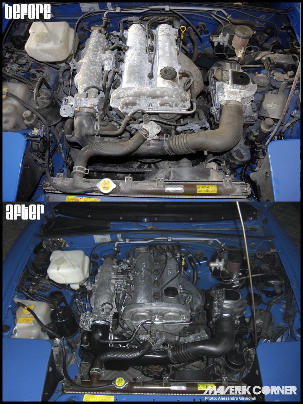 Maverik Corner MX5: NA Rebuild - Engine Bay Cleaning #5