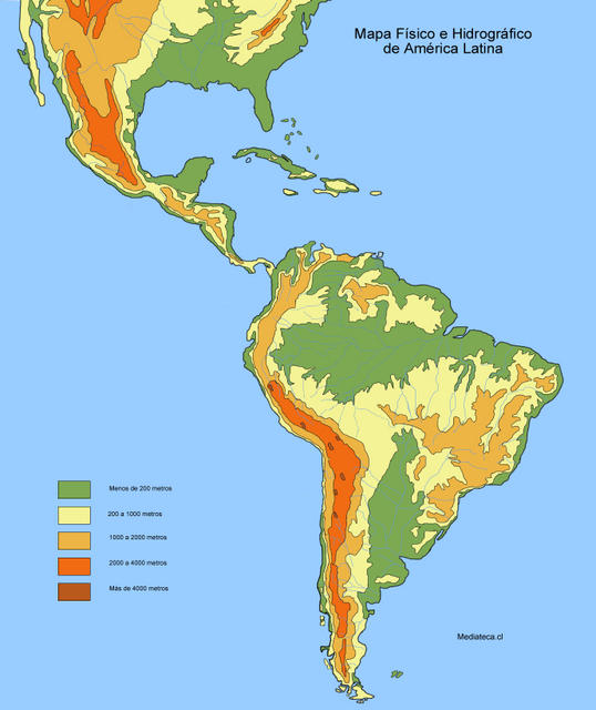 Nuestra historia : Relieves en América