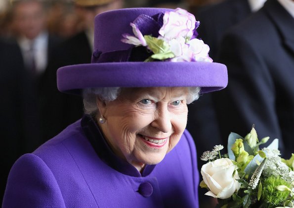 Queen Elizabeth and Princess Anne visit HM Naval Base